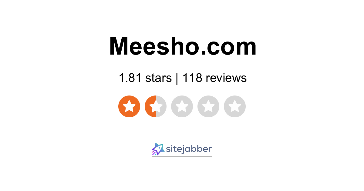 Meesho Reviews - Read 118 Customer Reviews of Meesho | Sitejabber