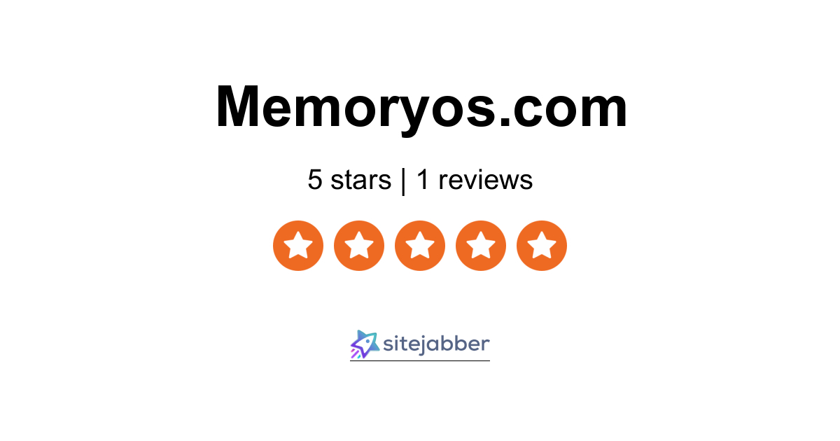 Memoryos Reviews - Read 1 Customer Reviews of Memoryos | Sitejabber