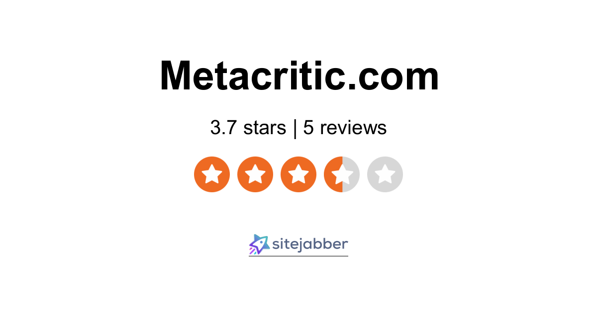 Metacritic Reviews - Read 5 Customer Reviews of Metacritic | Sitejabber