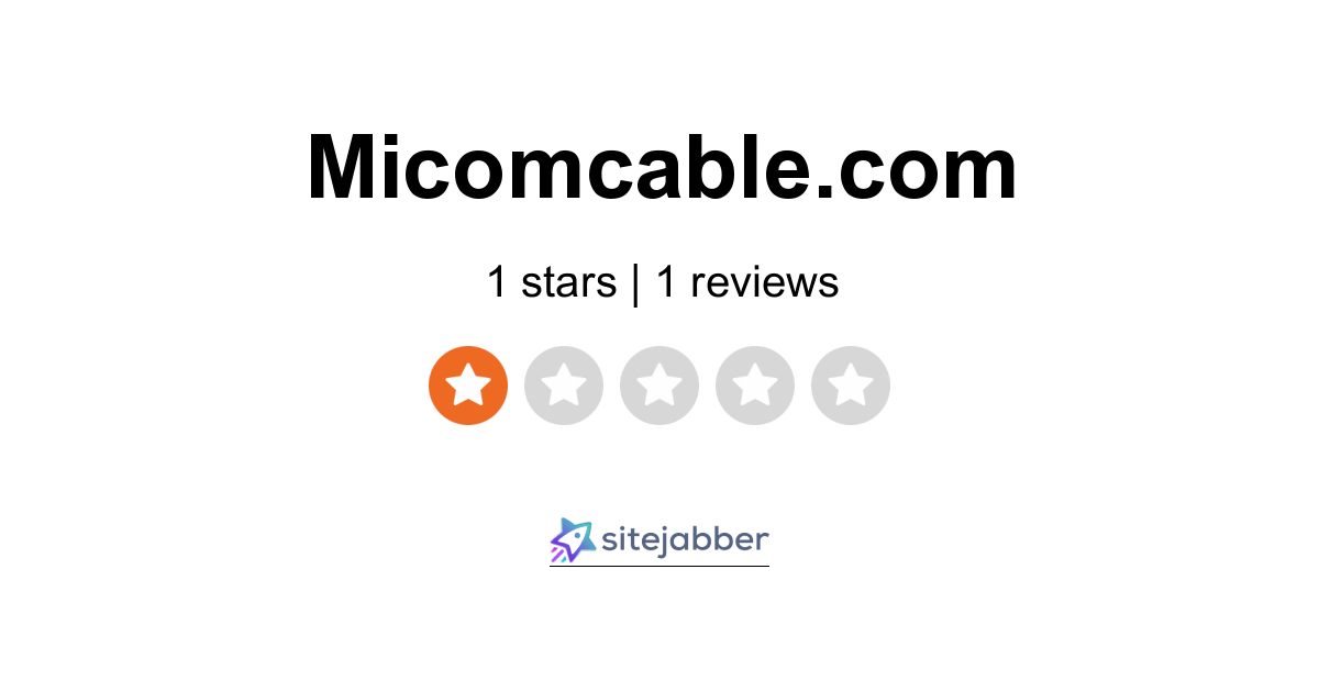 Micom Reviews - 1 Reviews of Micomcable.com | Sitejabber
