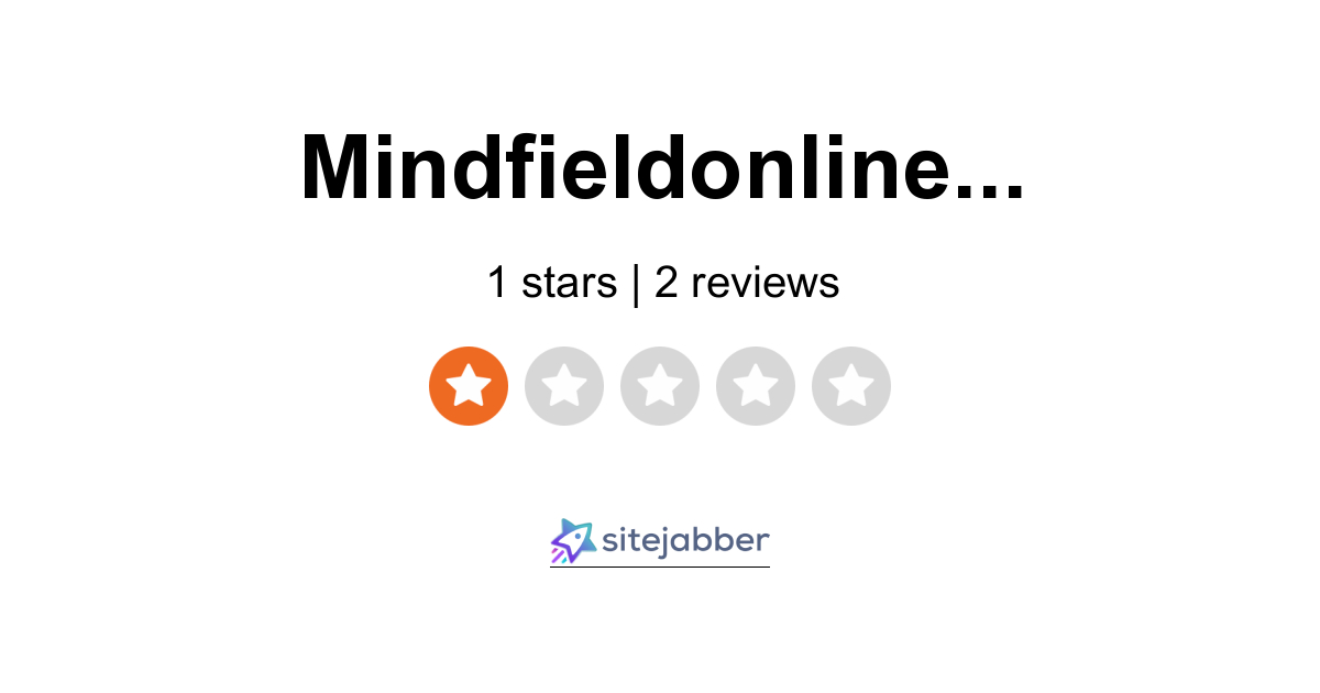 MindField Reviews - 2 Reviews of Mindfieldonline.com | Sitejabber