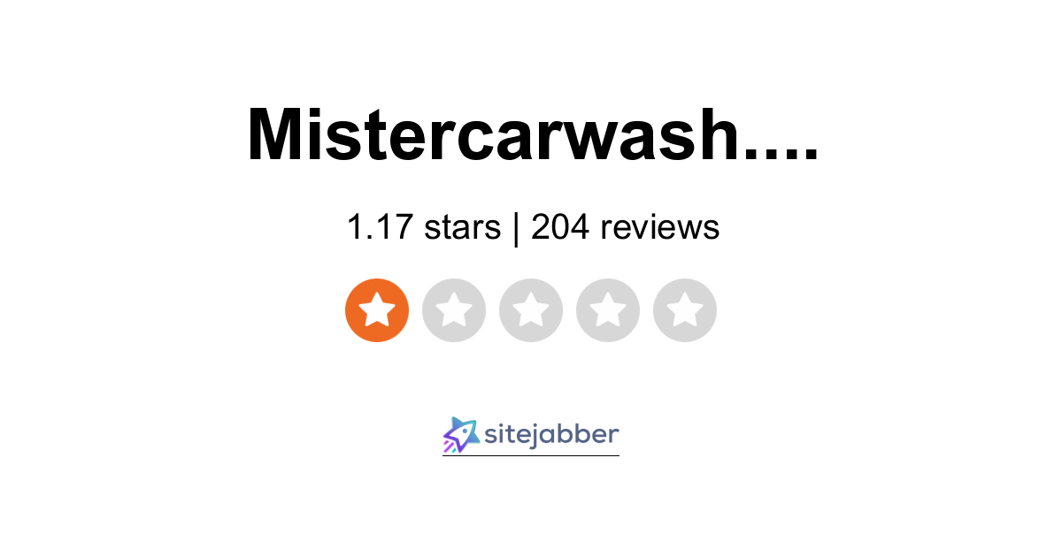 Mister Car Wash Reviews - Read 204 Customer Reviews of Mister Car Wash | Sitejabber