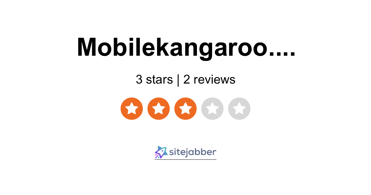 Mobile Kangaroo Reviews - Read 2 Customer Reviews of Mobile Kangaroo ...