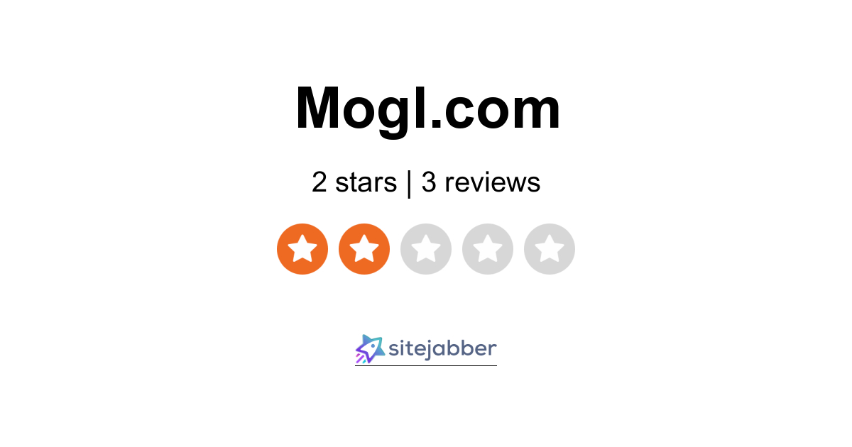 MOGL Reviews - Read 3 Customer Reviews of MOGL | Sitejabber