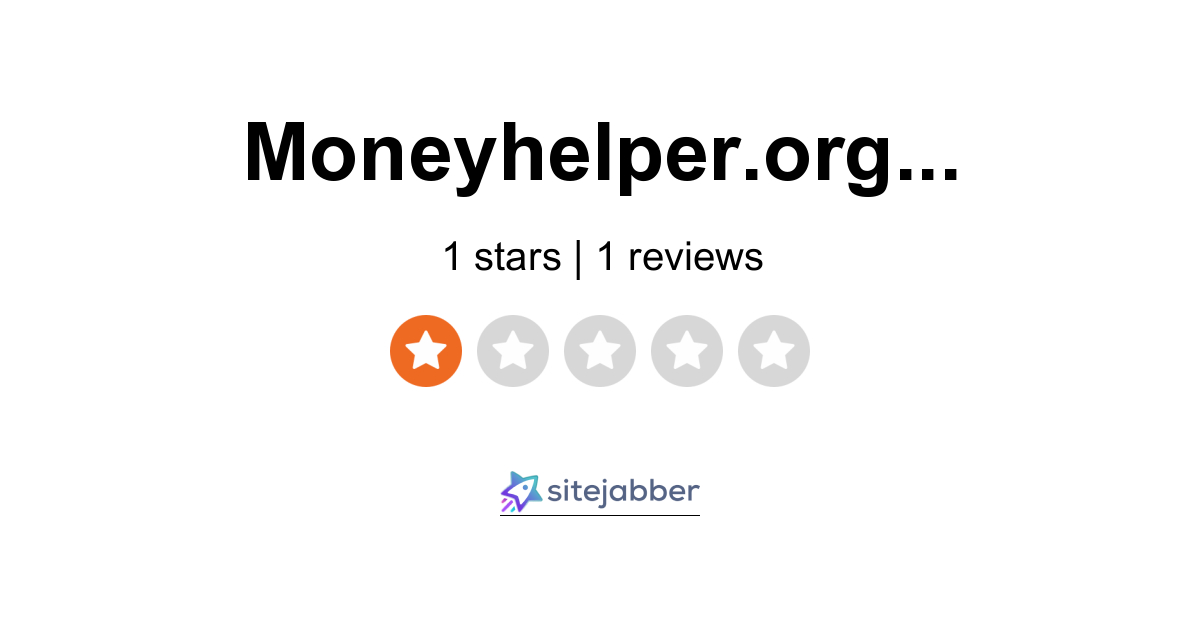 Moneyhelper.org.uk Reviews - Read 1 Customer Reviews of Moneyhelper.org ...