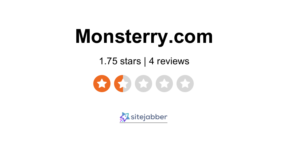 Monsterry Reviews - Read 4 Customer Reviews of Monsterry | Sitejabber