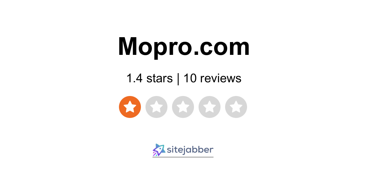 Mopro Reviews - Read 10 Customer Reviews of Mopro | Sitejabber