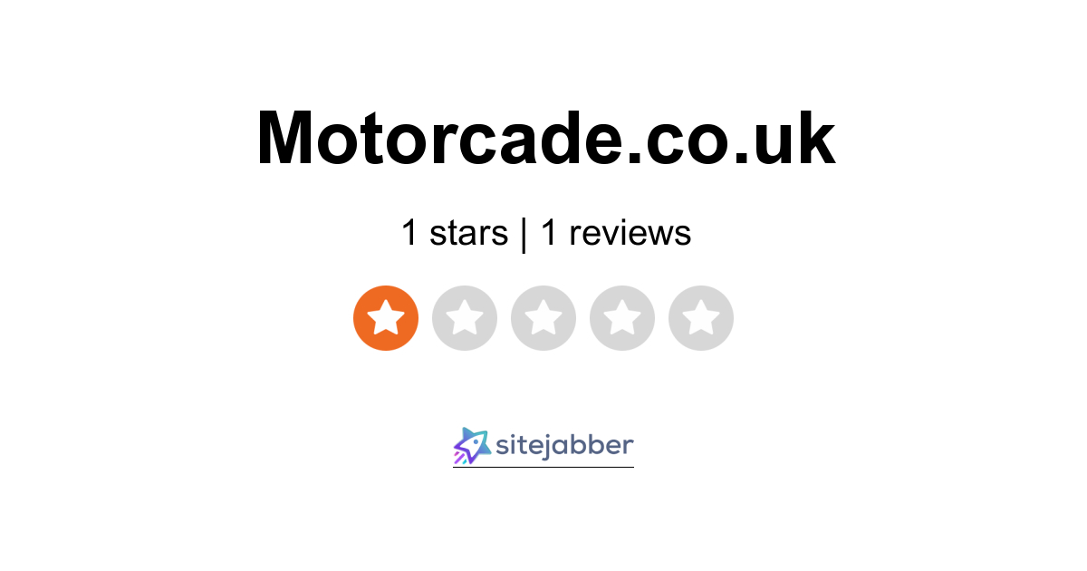 Motorcade.co.uk Reviews - 1 Reviews of Motorcade.co.uk | Sitejabber