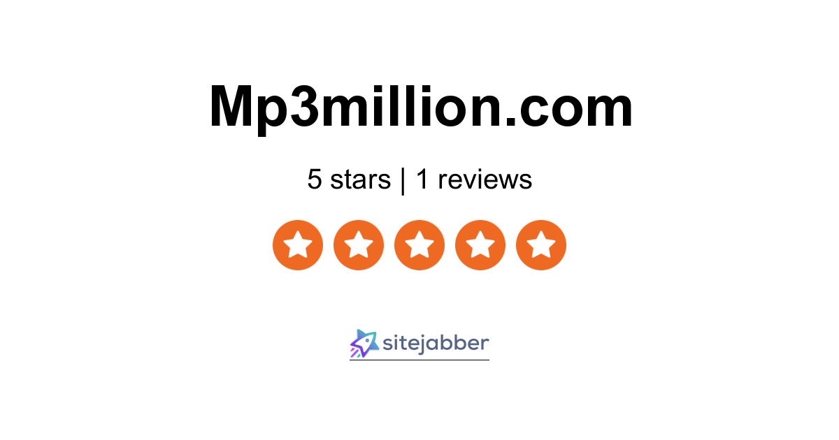Mp3million Reviews - Read 1 Customer Reviews of Mp3million | Sitejabber