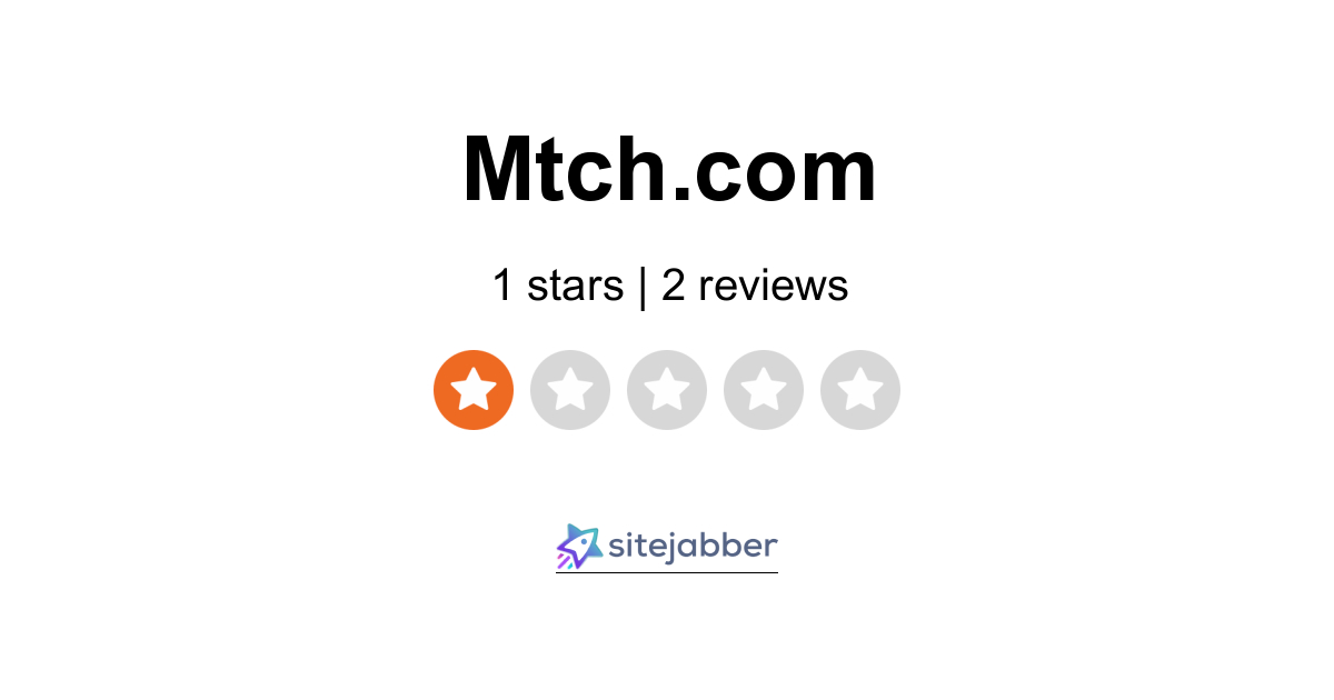 Mtch Reviews - Read 2 Customer Reviews of Mtch | Sitejabber