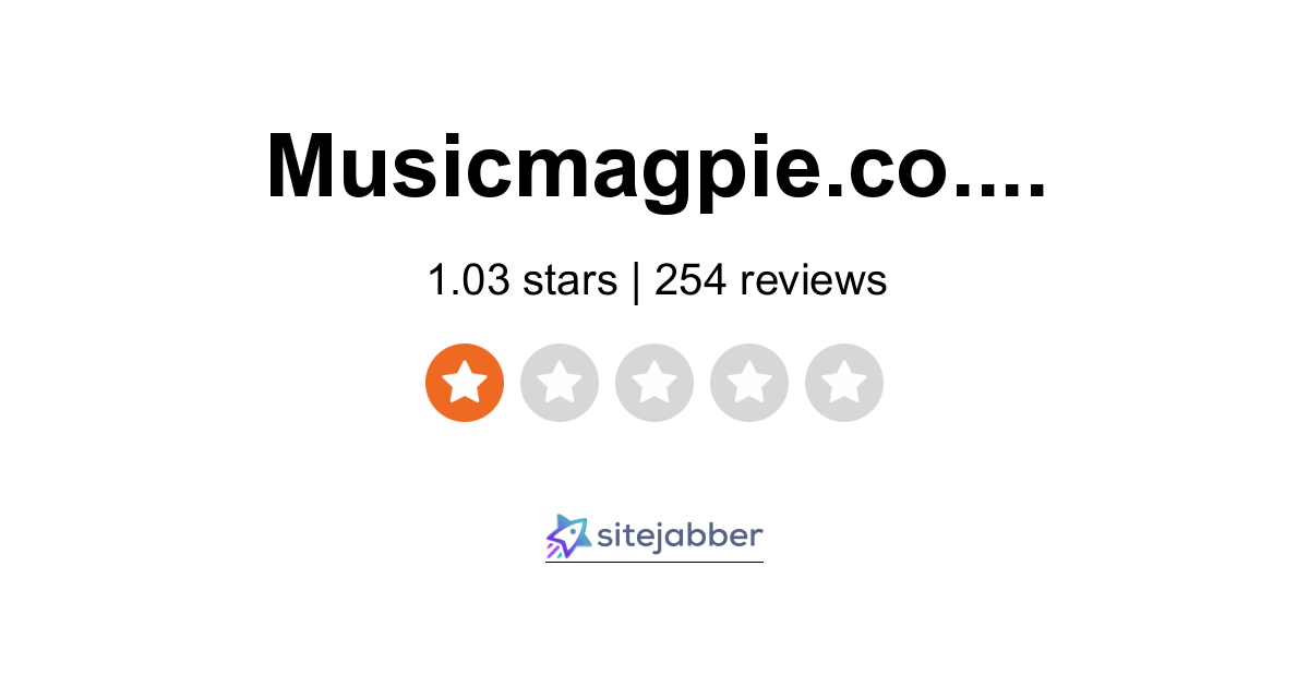 musicMagpie Reviews - Read 254 Customer Reviews of MusicMagpie | Sitejabber