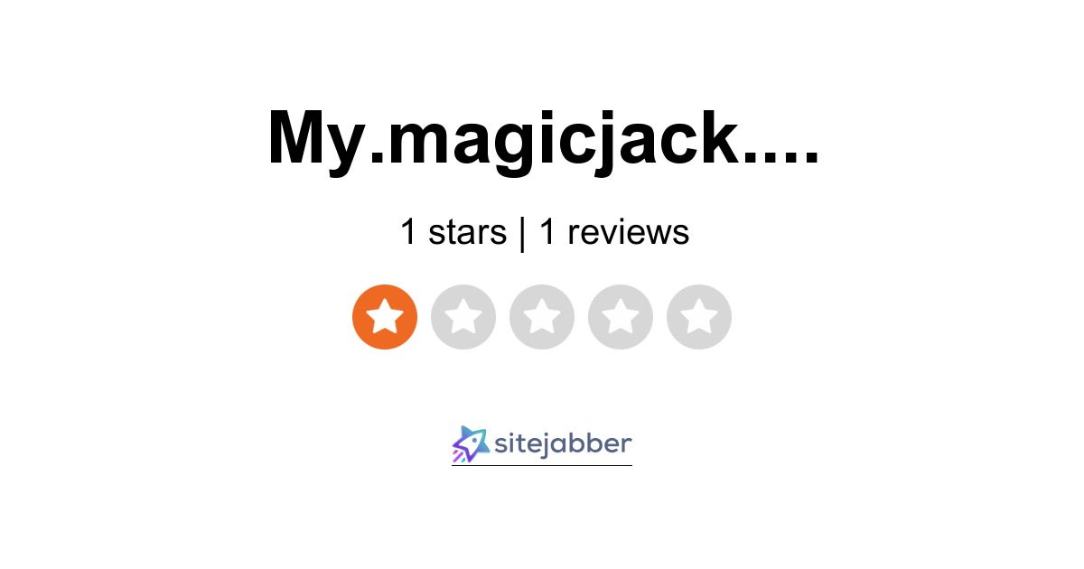 My.magicjack Reviews - Read 1 Customer Reviews of My.magicjack | Sitejabber