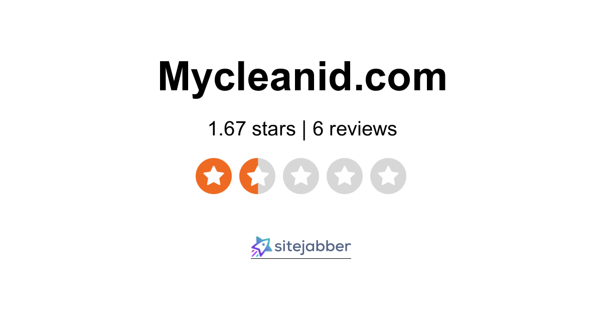 My Clean ID Reviews - Read 6 Customer Reviews of My Clean ID | Sitejabber