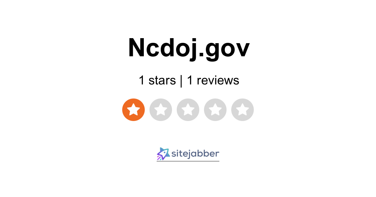 NCDOJ Reviews - Read 1 Customer Reviews of NCDOJ | Sitejabber