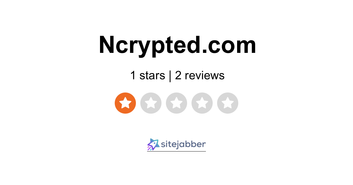 Ncrypted Reviews - Read 2 Customer Reviews of Ncrypted | Sitejabber