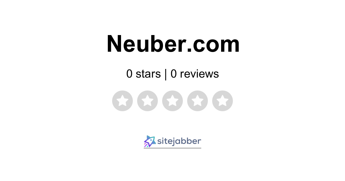 Neuber Software Reviews - 1 Reviews of Neuber.com | Sitejabber