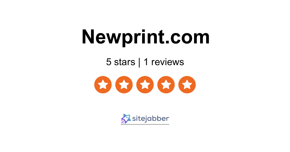 Newprint Reviews - 1 Reviews of newprint.com | Sitejabber
