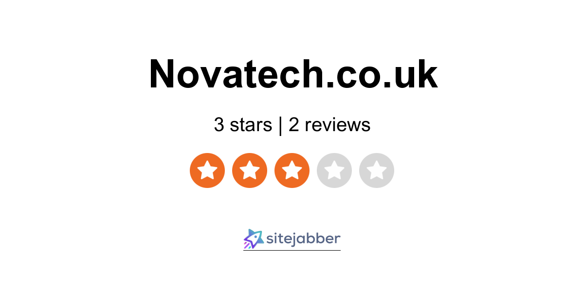 NovaTech.co.uk Reviews - 2 Reviews of Novatech.co.uk | Sitejabber