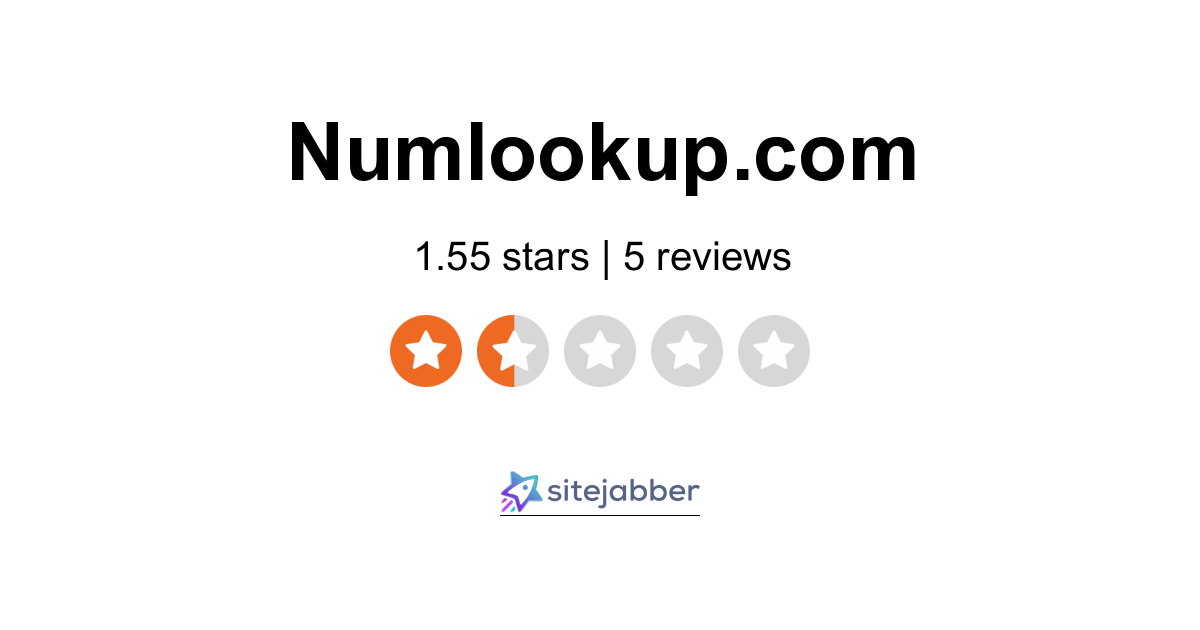 Num Lookup Reviews - Read 5 Customer Reviews of Num Lookup | Sitejabber