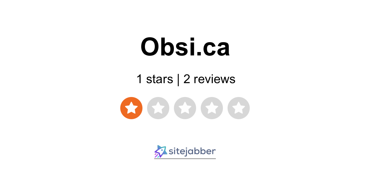 Obsi.ca Reviews - 2 Reviews of Obsi.ca | Sitejabber