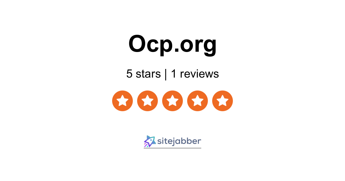 OCP Reviews - 1 Reviews of ocp.org | Sitejabber