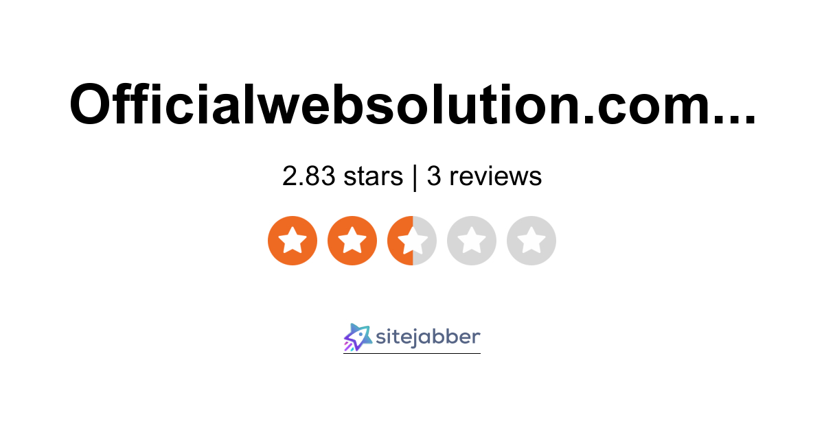 Official Web Solution Reviews - Read 3 Customer Reviews of Official Web ...