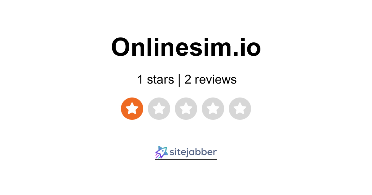 Onlinesim.io Reviews - 2 Reviews of Onlinesim.io | Sitejabber
