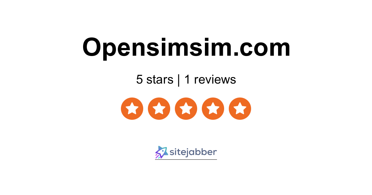 OpenSimSim Reviews - 1 Reviews of Opensimsim.com | Sitejabber
