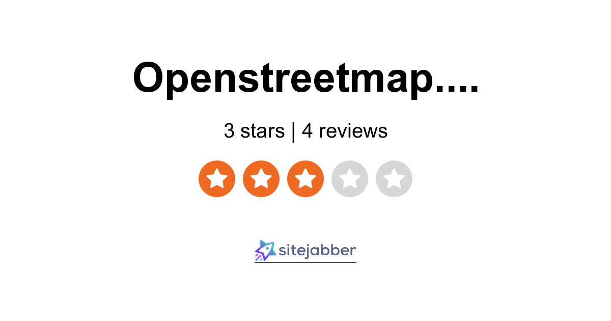 OpenStreetMap Reviews - Read 4 Customer Reviews of OpenStreetMap ...