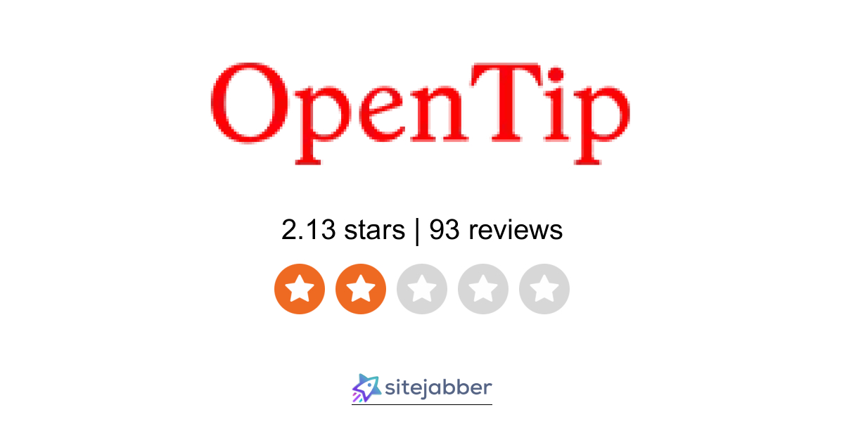 Opentip Store Reviews - Read 93 Customer Reviews of Opentip Store ...