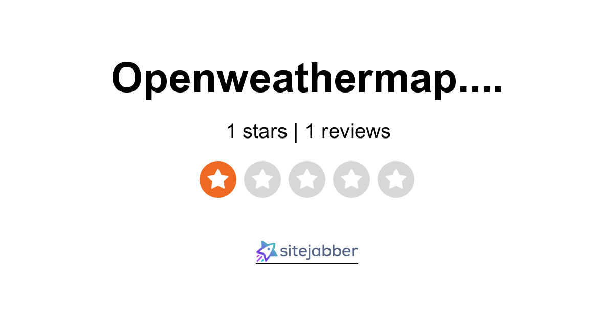 Openweathermap.org Reviews - Read 1 Customer Reviews of Openweathermap ...