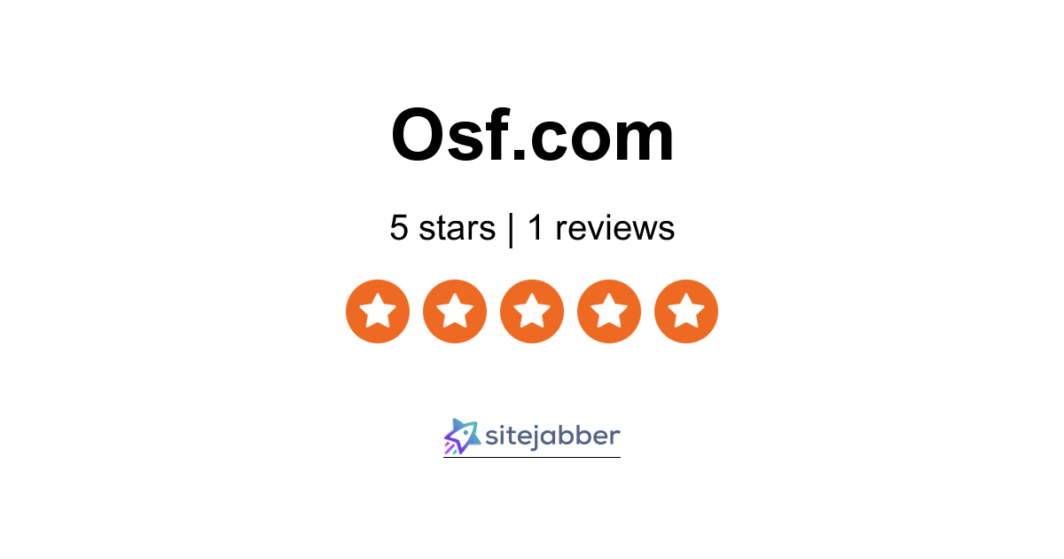 Osf Reviews - 1 Reviews of Osf.com | Sitejabber