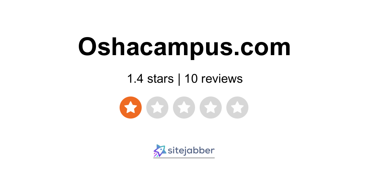OSHAcampus Reviews - Read 10 Customer Reviews of OSHAcampus | Sitejabber
