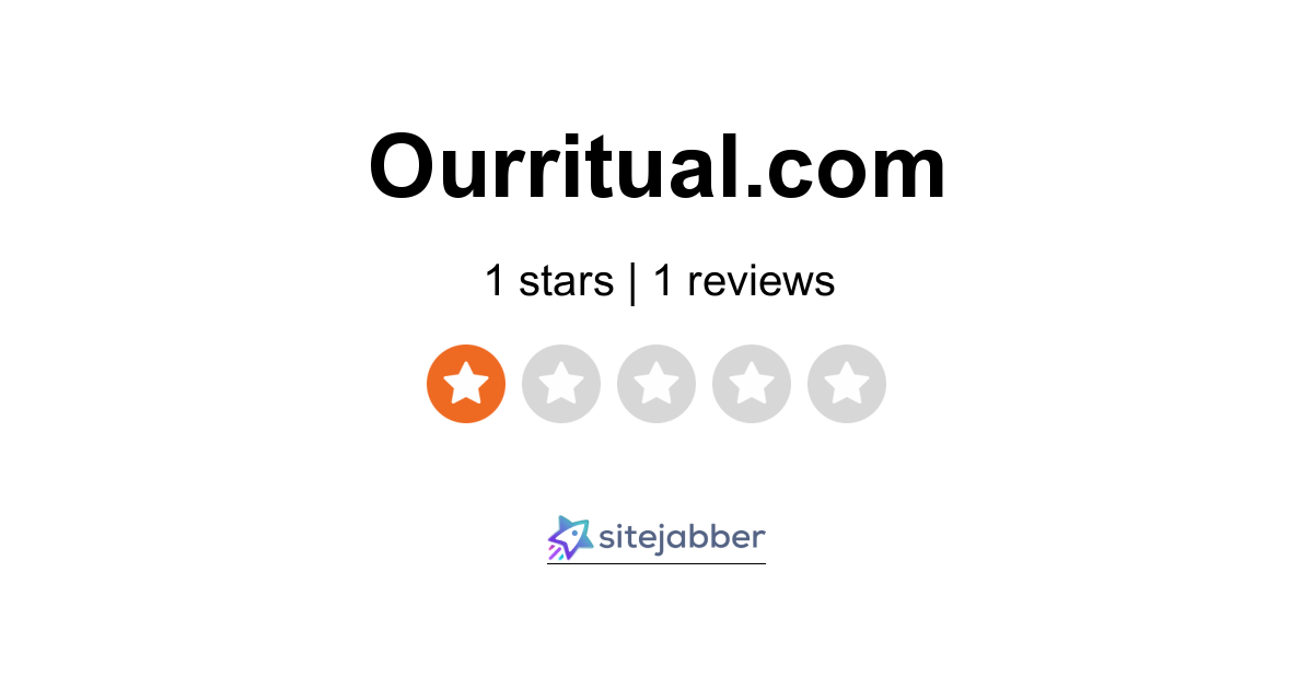 Ourritual Reviews - 1 Reviews of Ourritual.com | Sitejabber