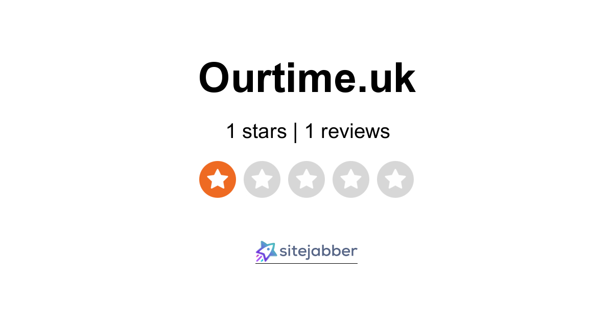 Ourtime.uk Reviews - Read 1 Customer Reviews of Ourtime.uk | Sitejabber