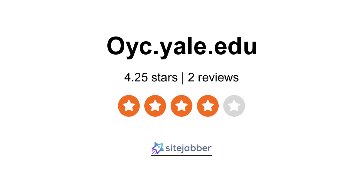Open Yale Courses Reviews - 2 Reviews of Oyc.yale.edu | Sitejabber