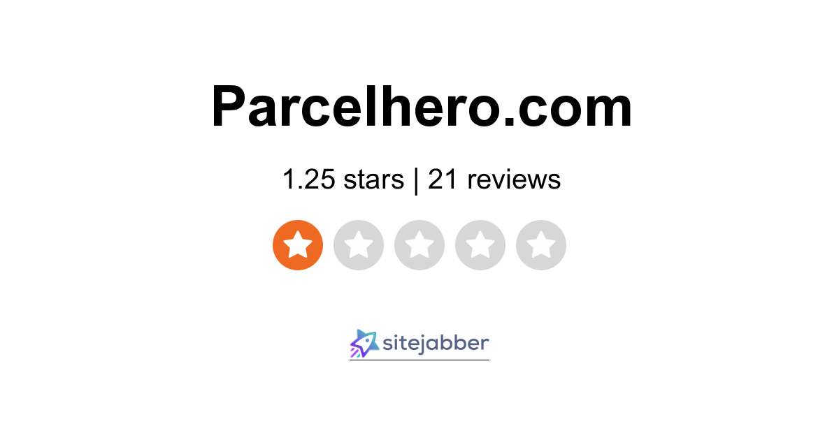 ParcelHero Reviews - Read 21 Customer Reviews of ParcelHero | Sitejabber