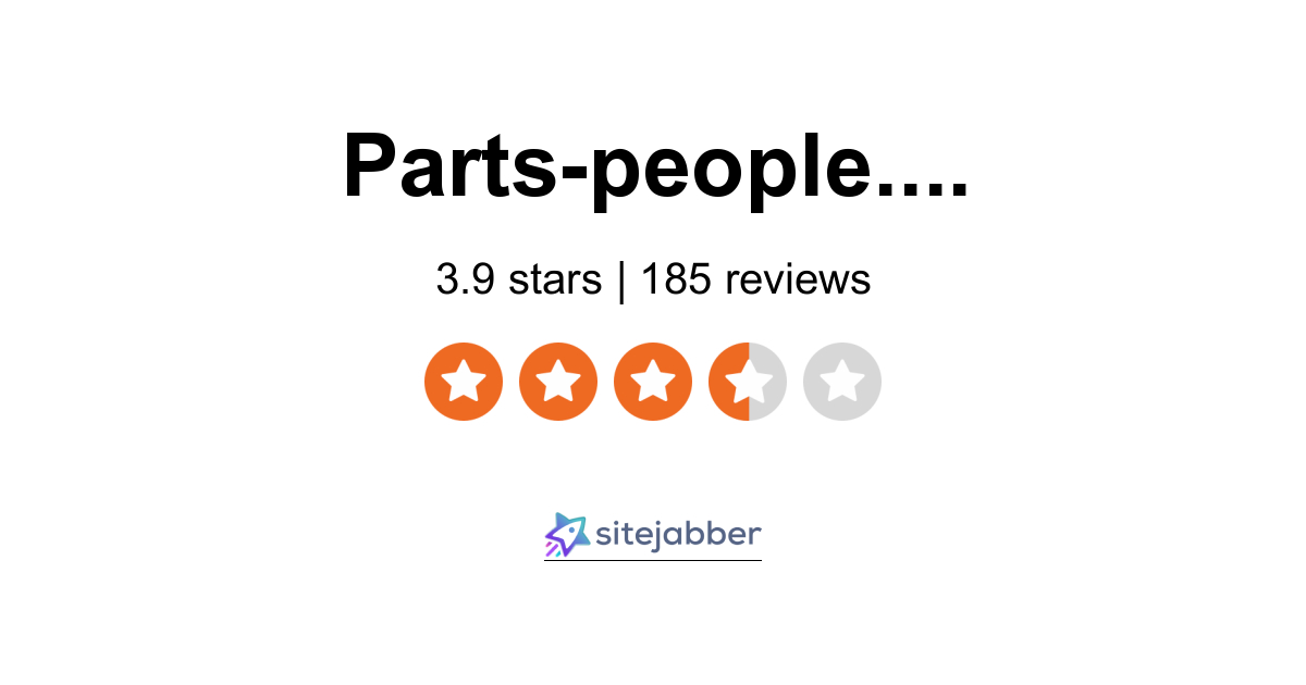 Parts People Reviews - Read 185 Customer Reviews of Parts People ...