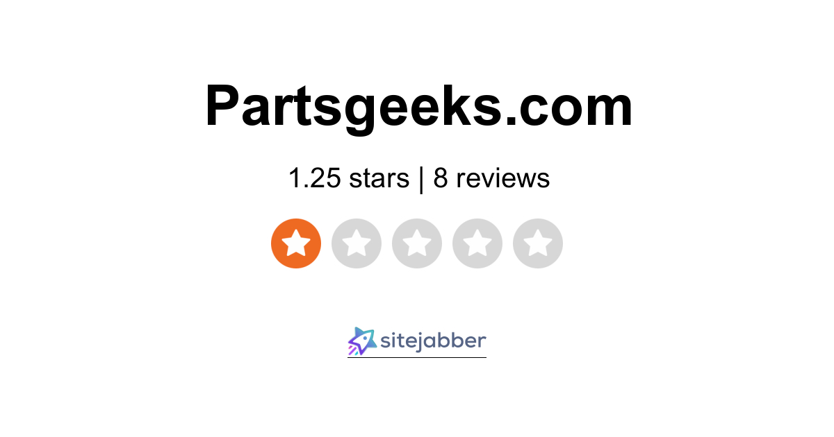 Partsgeeks Reviews - Read 8 Customer Reviews of Partsgeeks | Sitejabber