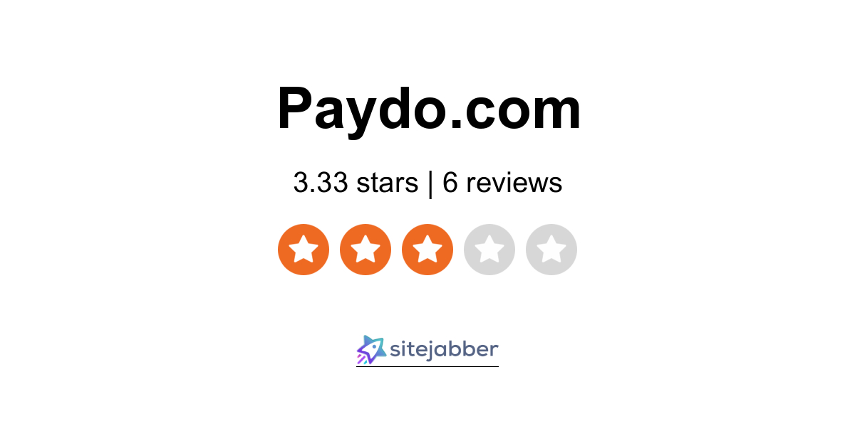 PayDo Reviews - Read 6 Customer Reviews of PayDo | Sitejabber