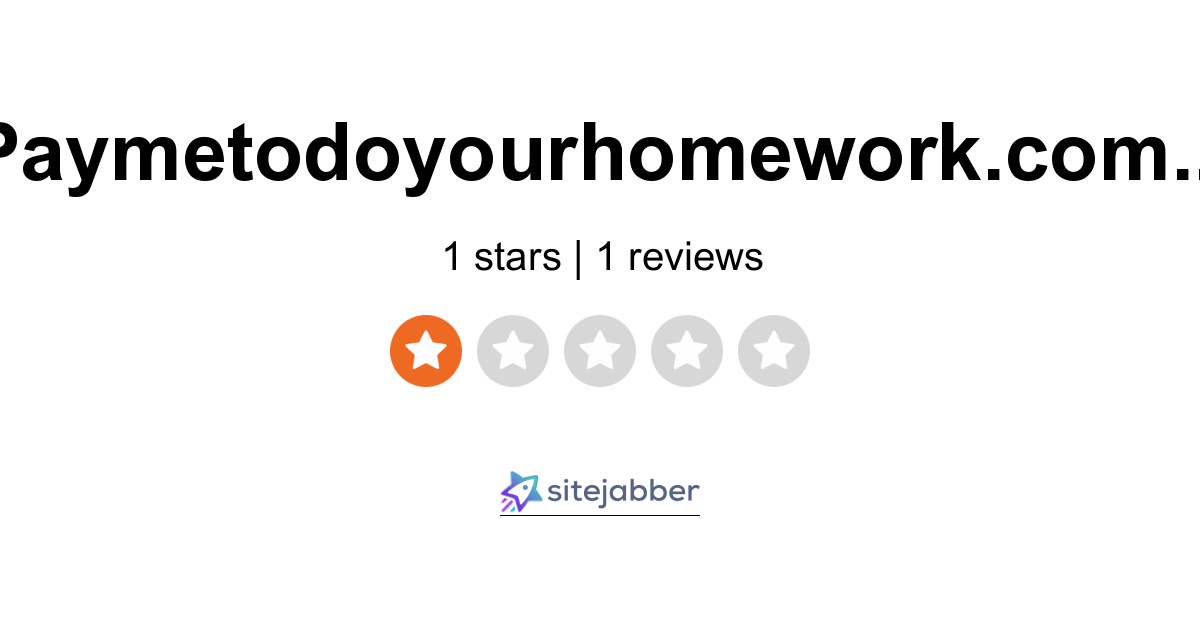 Do My Homework Reviews - 1 Reviews of Paymetodoyourhomework.com ...