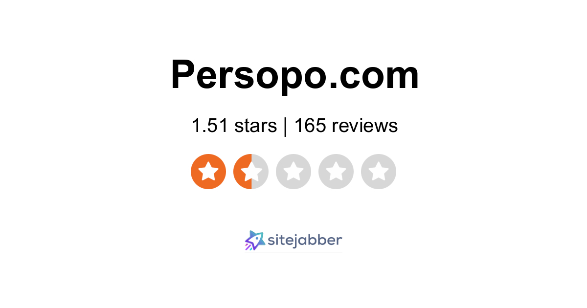 Persopo.com Reviews - Read 165 Customer Reviews of Persopo.com | Sitejabber