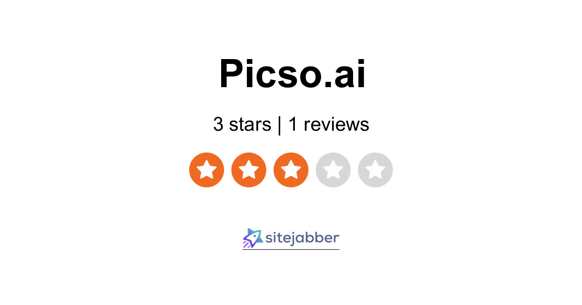 Picso.ai Reviews - Read 1 Customer Reviews of Picso.ai | Sitejabber