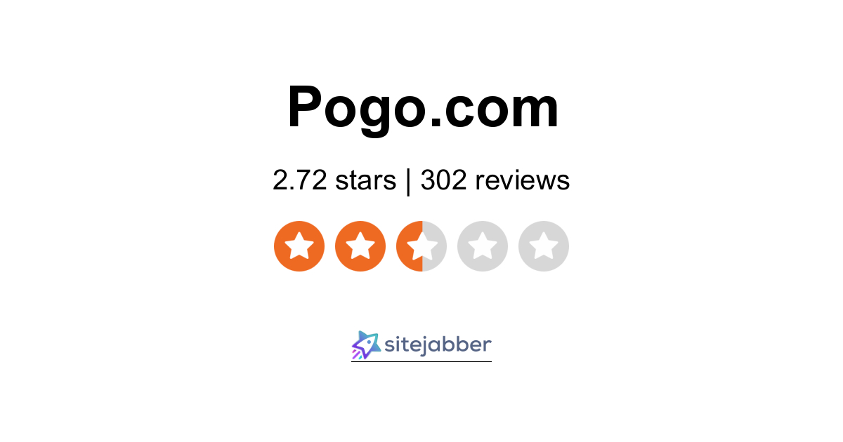 Pogo Reviews - Read 302 Customer Reviews of Pogo | Sitejabber