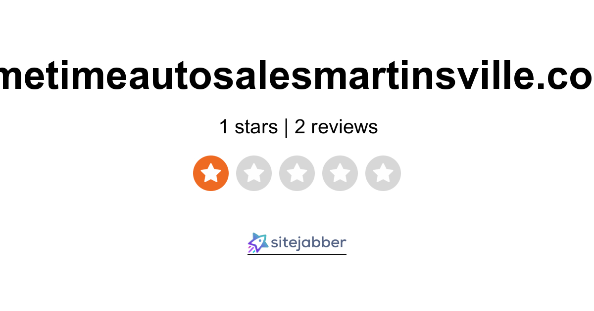 Primetimeautosalesmartinsville Reviews - 2 Reviews of ...
