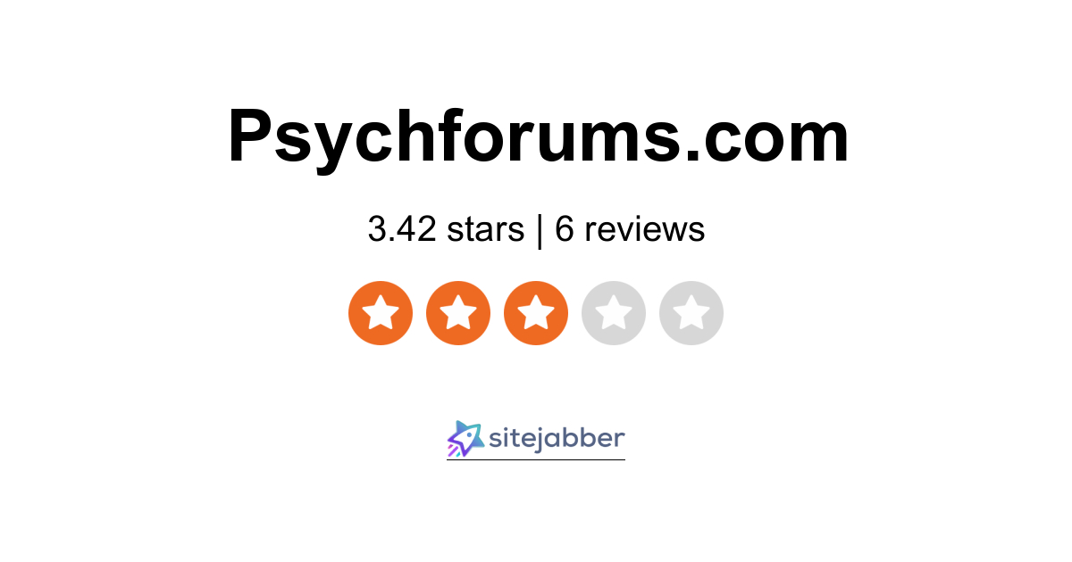 PsychForums.com Reviews - 6 Reviews of Psychforums.com | Sitejabber