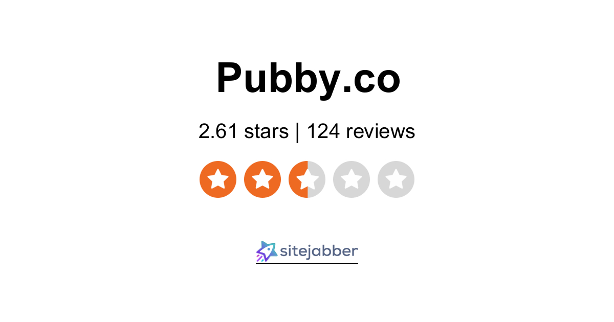 Pubby Reviews - Read 124 Customer Reviews of Pubby | Sitejabber