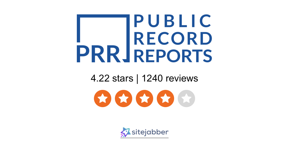 Public Record Reports Reviews - Read 287 Customer Reviews of Public ...