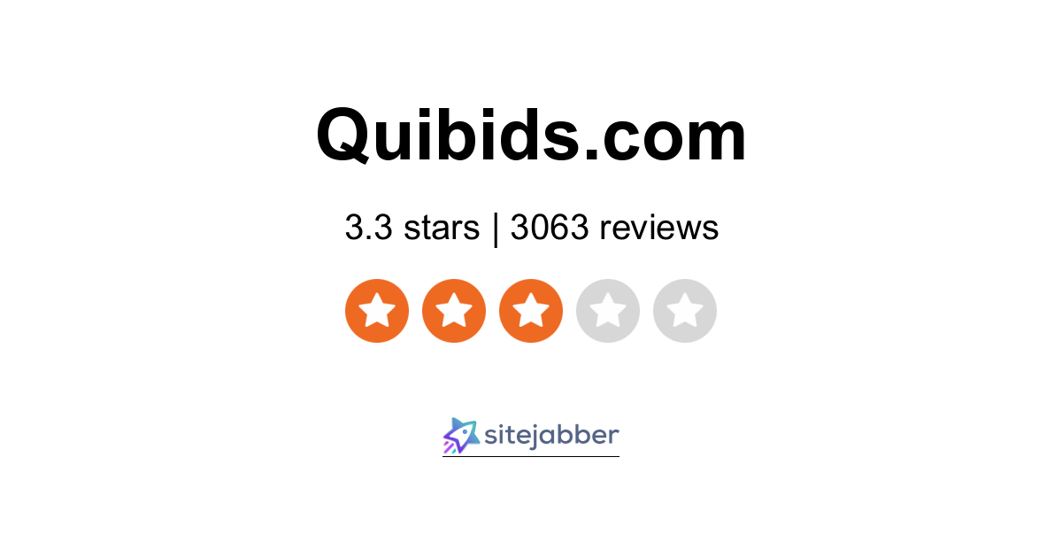 QuiBids Reviews - Read 3,064 Customer Reviews of QuiBids | Sitejabber