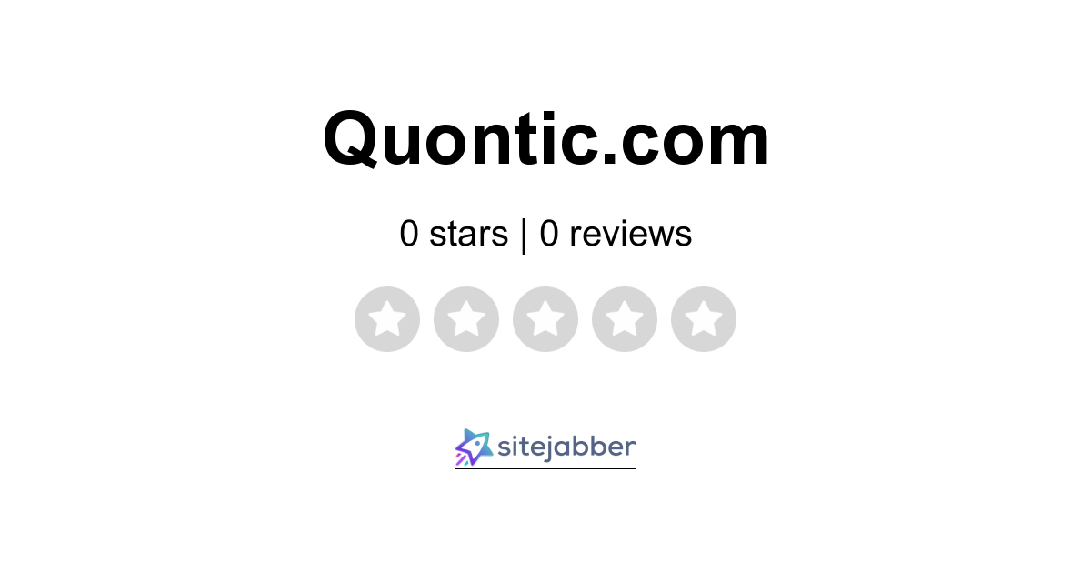 Quontic Reviews - 1 Reviews of quontic.com | Sitejabber